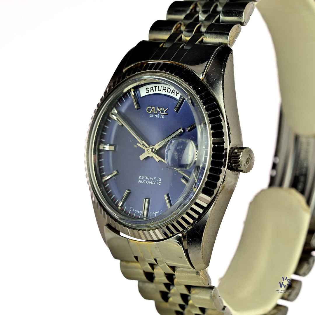 Camy Geneve - Day Date - Automatic - c.1965 – Vintage Watch Specialist