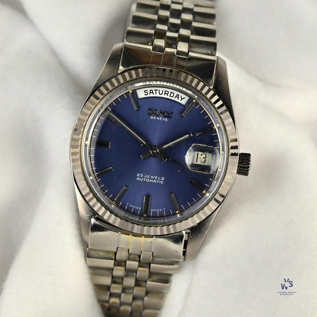 Camy Geneve - Day Date - Automatic - c.1965 – Vintage Watch Specialist