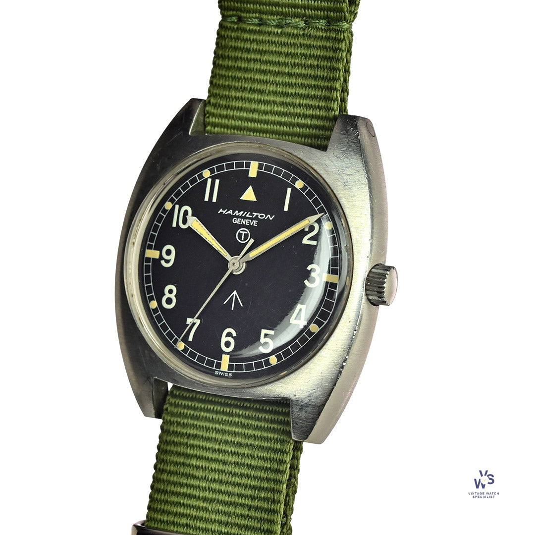 Hamilton Geneve 6BB Military Pilots Watch - 1974 – Vintage Watch Specialist