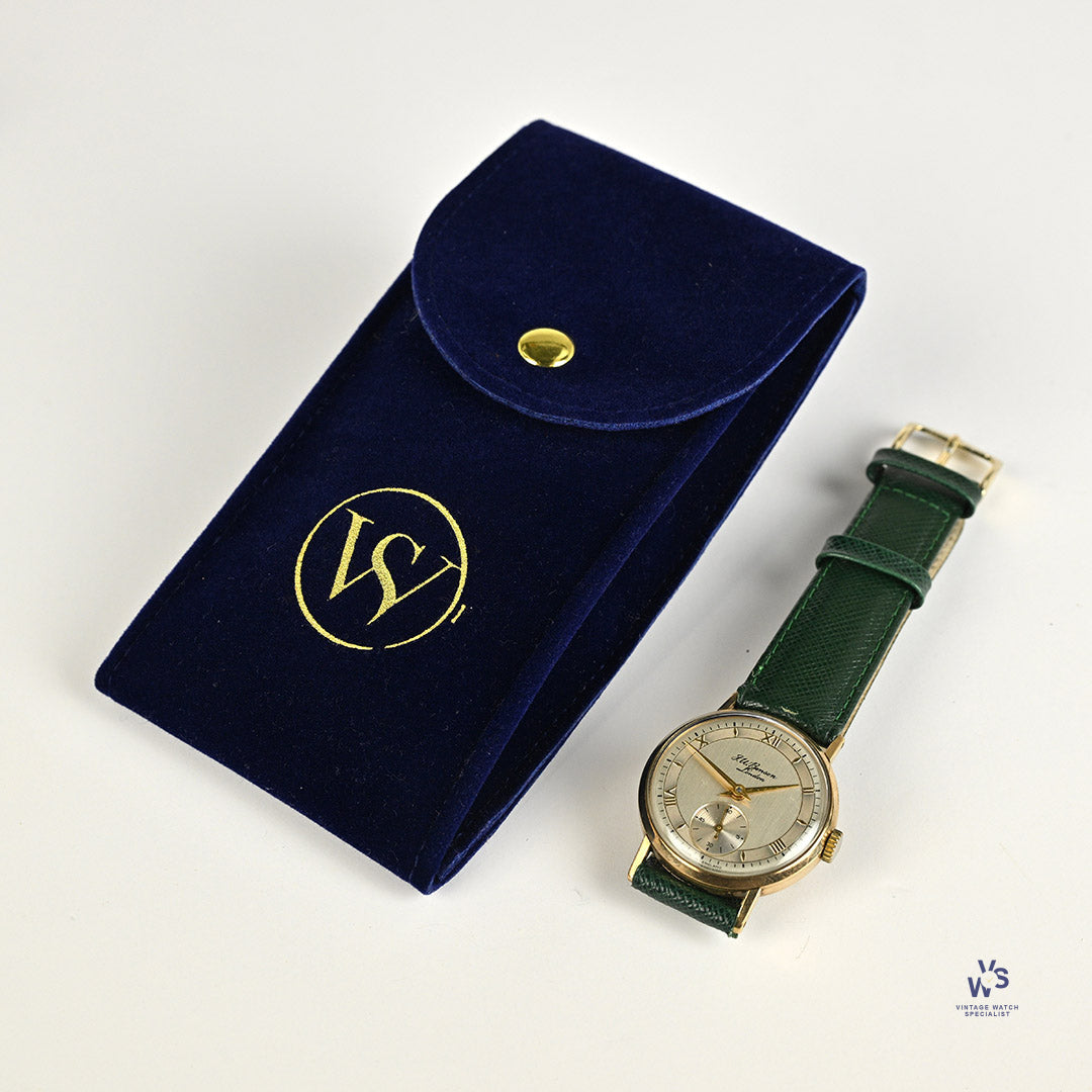 JW Benson Tropical - 9K Gold - Roman Sector Dial - c.1950s – Vintage ...