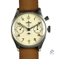 Lemania Series 2 - Military HS9 Single Pusher Chrono - Original Condit ...