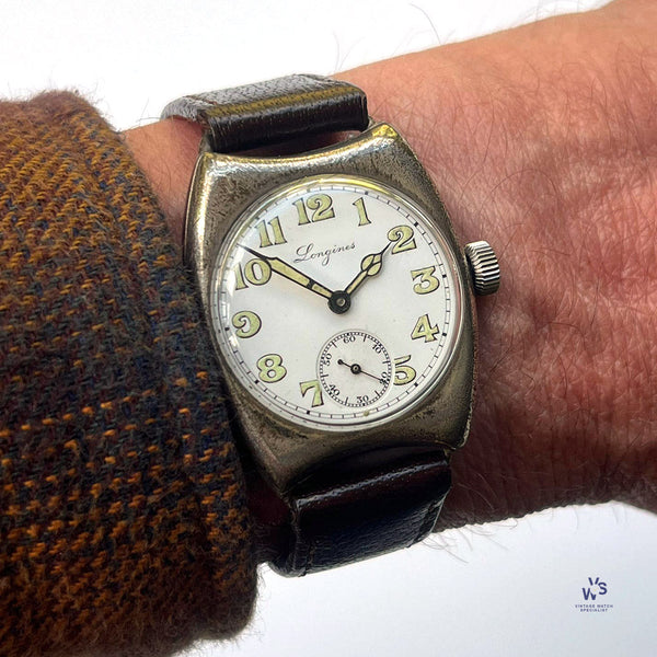 Longines - Silver Cased Trench Watch WW1 - c.1917 – Vintage Watch ...