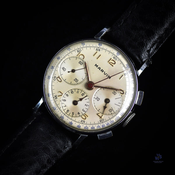 Marvin Triple Register Chronograph c.1950s - Model Ref: 102 221 - Cali ...
