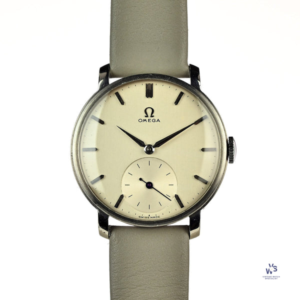 Omega 'Big Eye' - c.1939 - Steel Dress Watch with Calibre 30T2 Movemen ...