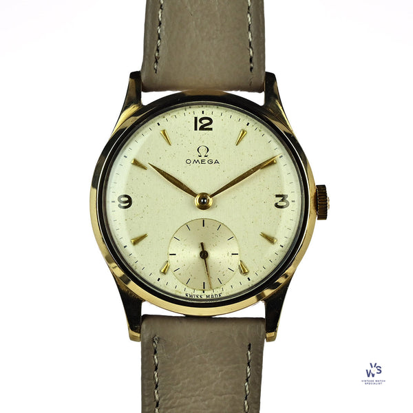 Omega - Dennison Case 9ct Gold Dress Watch with Original Omega Box - c ...