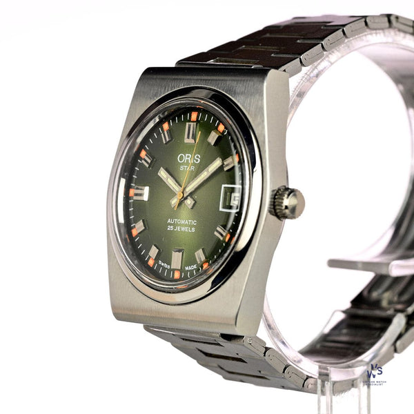 Oris Star Automatic - Tiger Eye Green Dial - Automatic - c.1970s ...