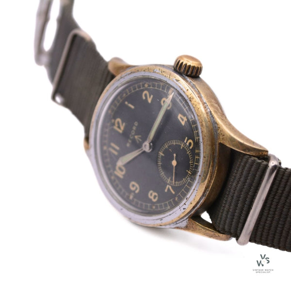 Record - W.W.W. Dirty Dozen - Military Watch - c.1945 - Caseback Marki ...