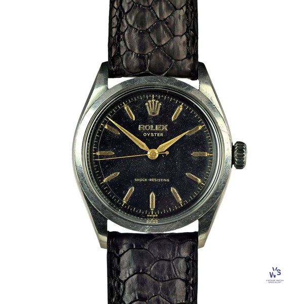 Rolex - Oyster Precision - Black and Gilt Dial - Model Reference 6480 ...
