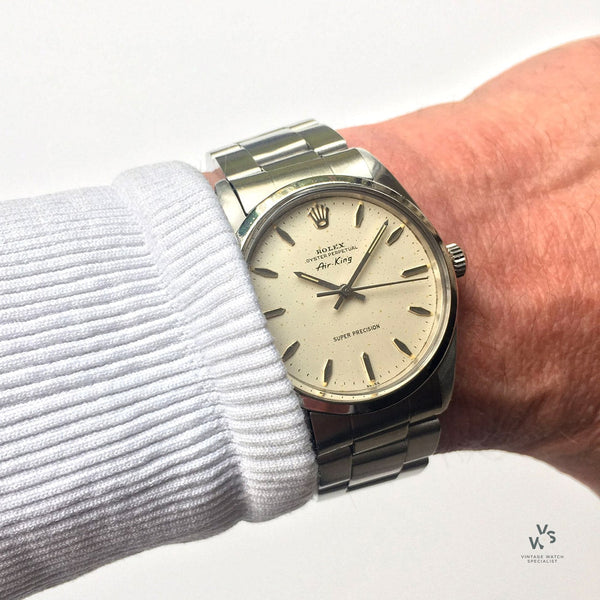 Rolex Super Precision Air King 36mm - Box and Papers - Model Ref: 5504 ...