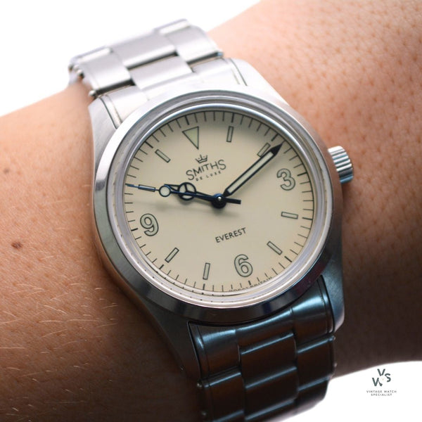 Smiths - Everest PRS25 White Dial - Time Factors - Box and papers - So ...
