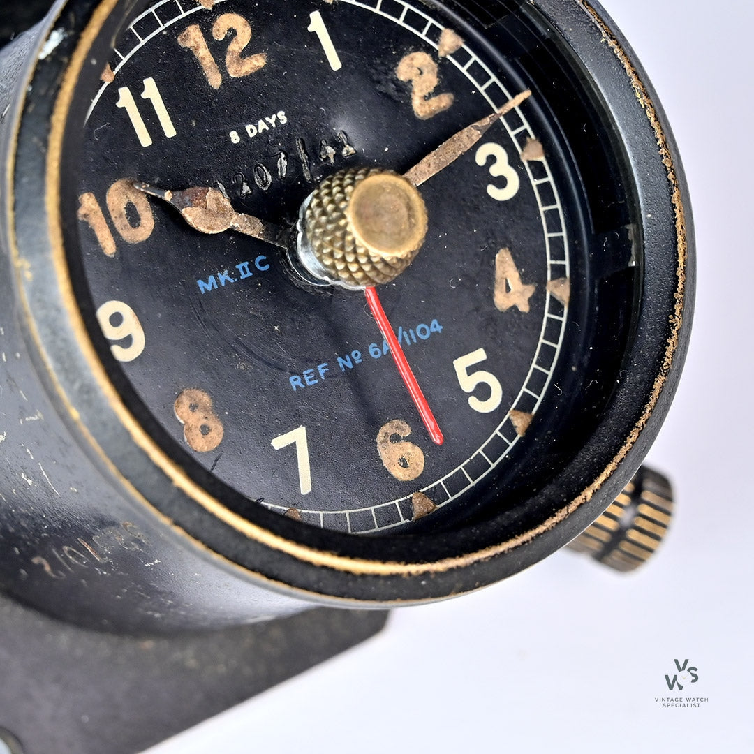 Smiths WW2 8 Day Aircraft Dashboard Clock - Model ref: 6A/1104 - 1941 ...