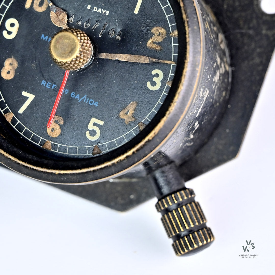 Smiths WW2 8 Day Aircraft Dashboard Clock - Model ref: 6A/1104 - 1941 ...