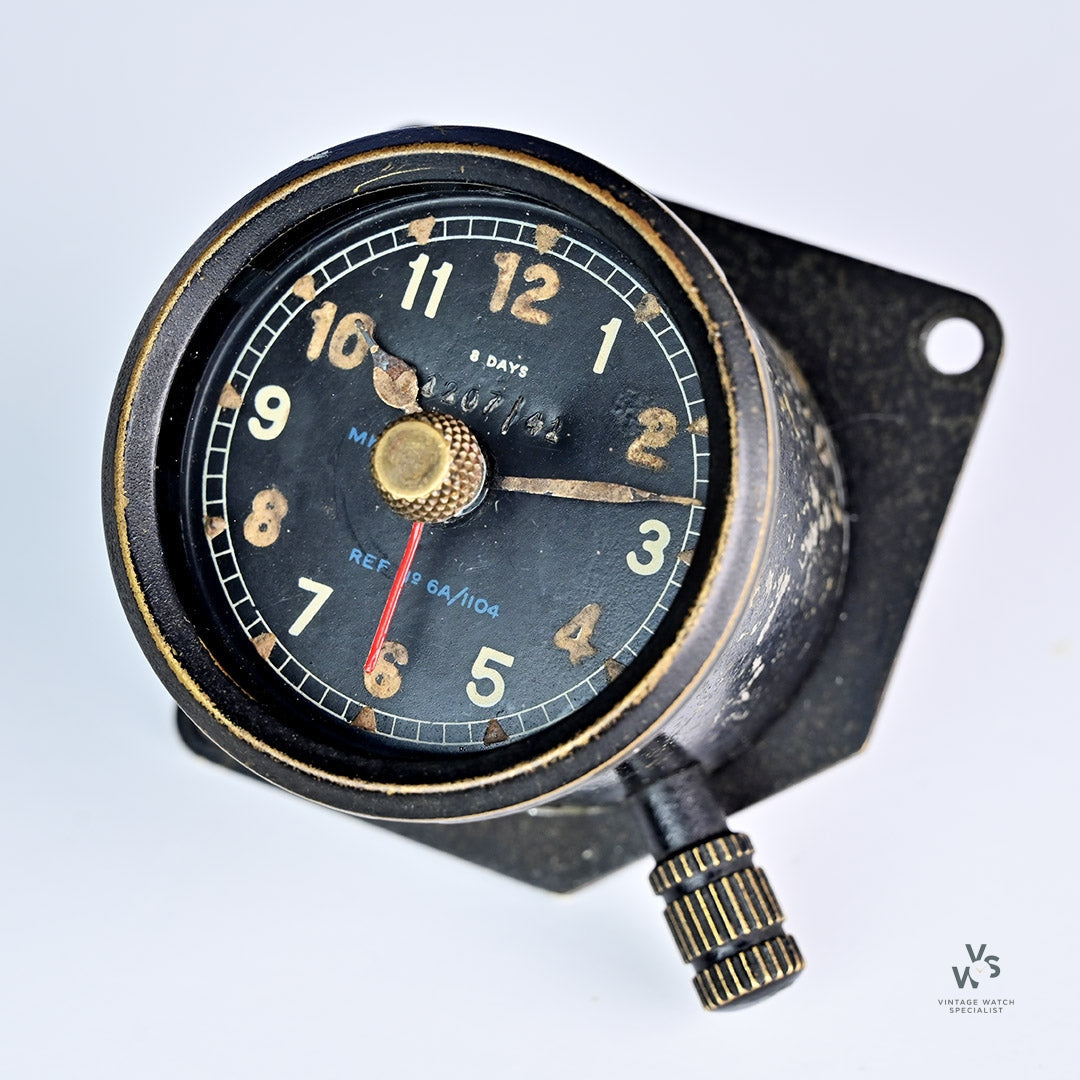 Smiths WW2 8 Day Aircraft Dashboard Clock - Model ref: 6A/1104 - 1941 ...