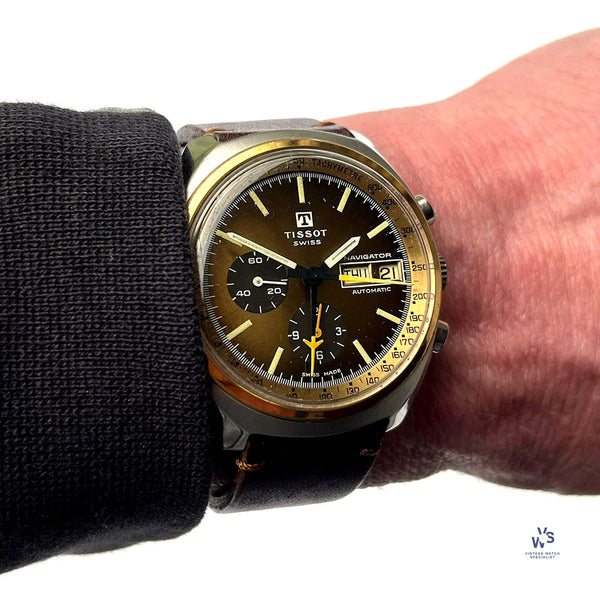 Tissot Navigator - Gold and Steel - Automatic with Day and Date - Chro ...