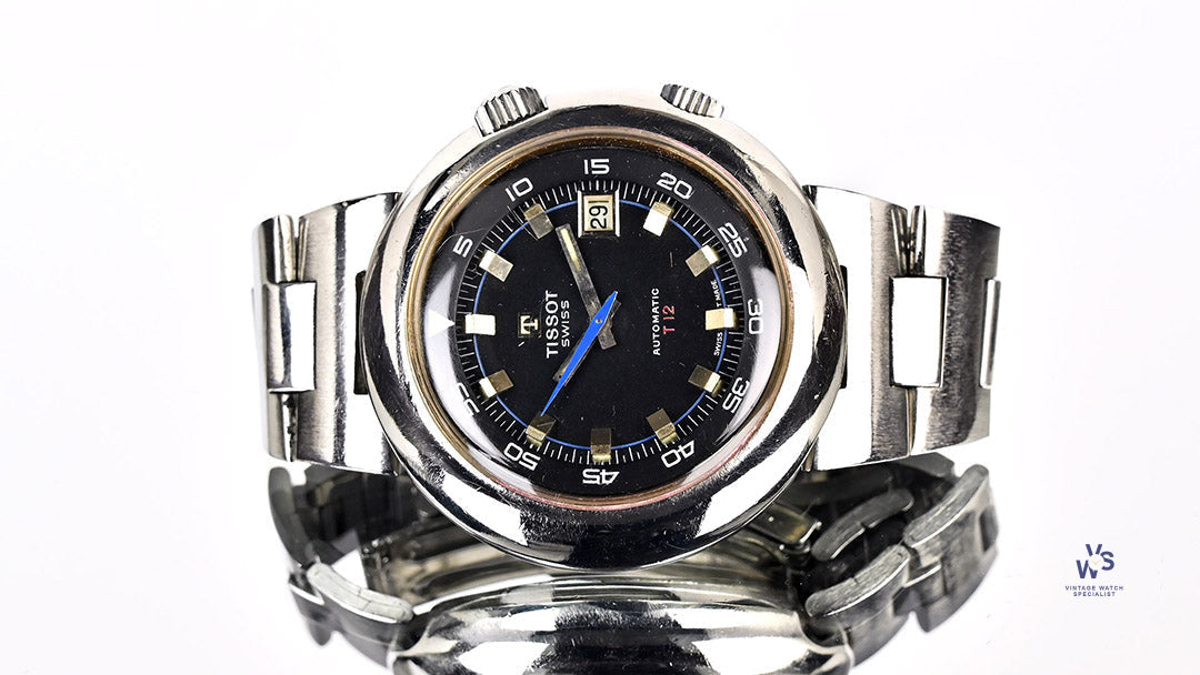 Tissot T12 Automatic Dive Watch - Internal Rotating Bezel - Super Comp ...