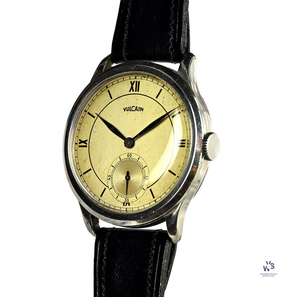 Vulcain Sector Dial - Jumbo Case - Late 1940s – Vintage Watch Specialist
