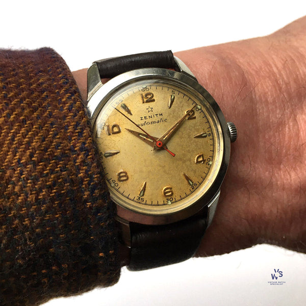 Zenith Automatic with Bumper Movement - Tropical Patina Dial and Steel ...