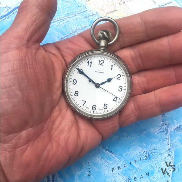 Longines - A Royal Navy Hydrographic Service Deck Watch - With Militar ...