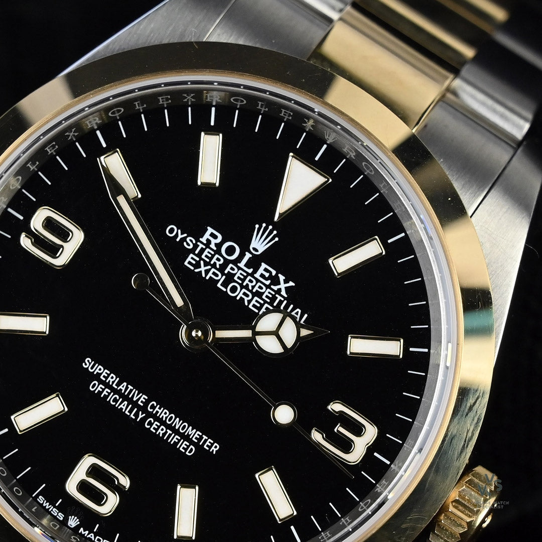 Rolex Oyster Perpetual Explorer - Gold and Steel - Model Ref: 124273 ...