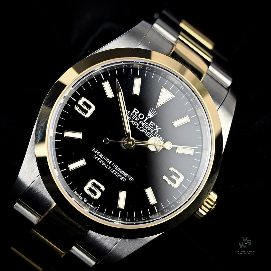 Rolex Oyster Perpetual Explorer - Gold and Steel - Model Ref: 124273 ...