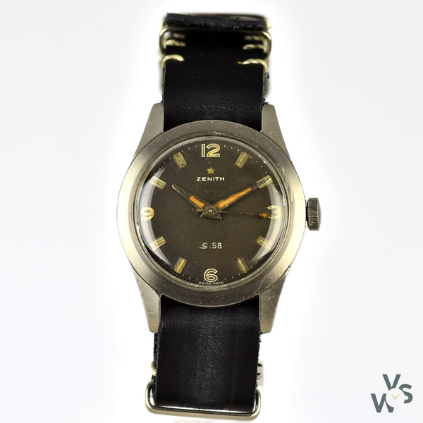 Zenith S.58 Divers Watch - Mark I - c.1958 - Calibre 120 Movement ...